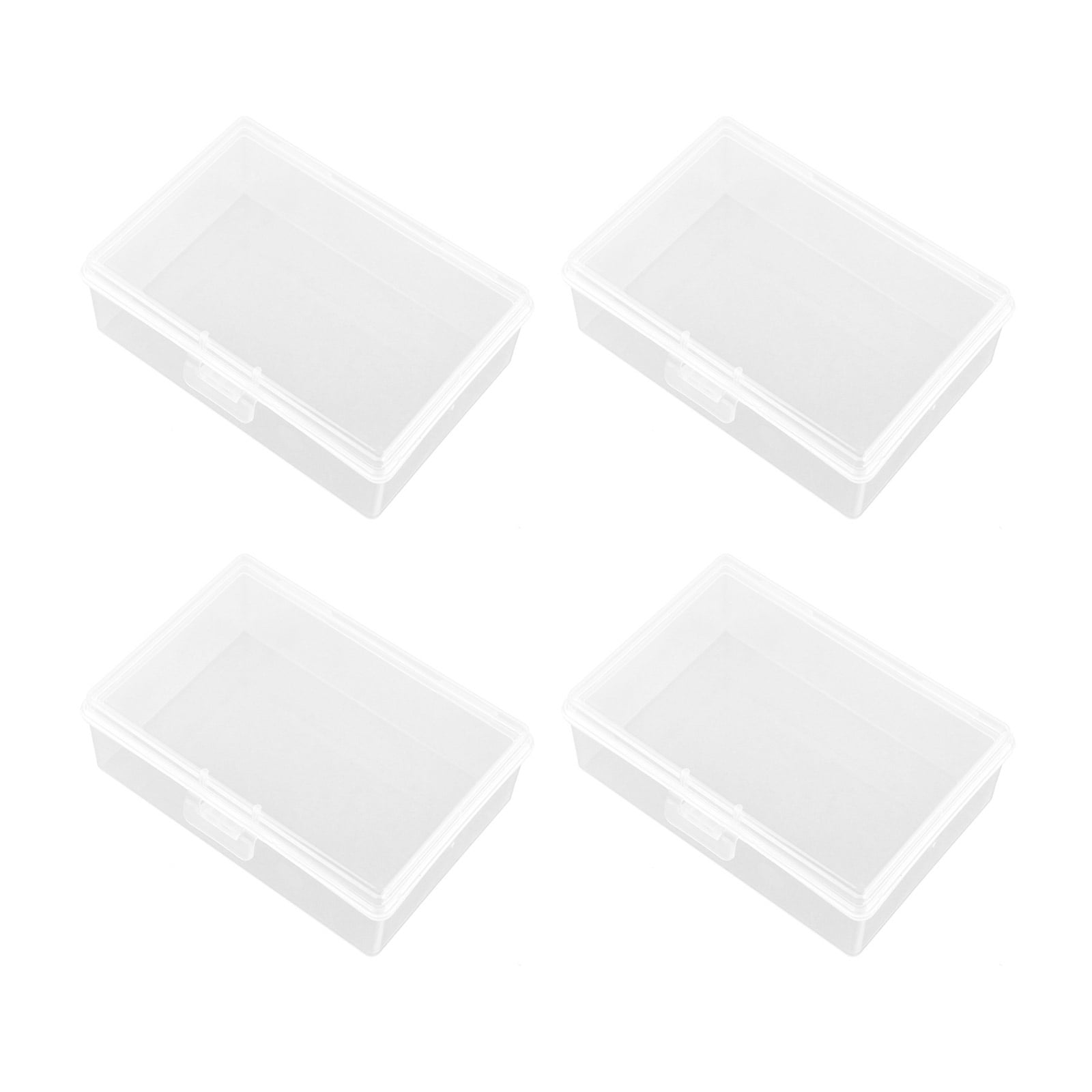 4Pcs Playing Game Card Storage Box Holder Clear Plastic Playing Deck ...