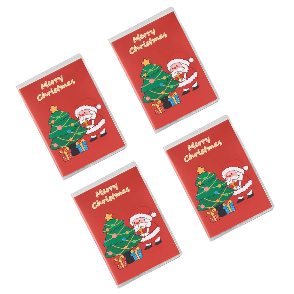 4Pcs Pocket Notebook Christmas Holiday Themed Notebooks for ...