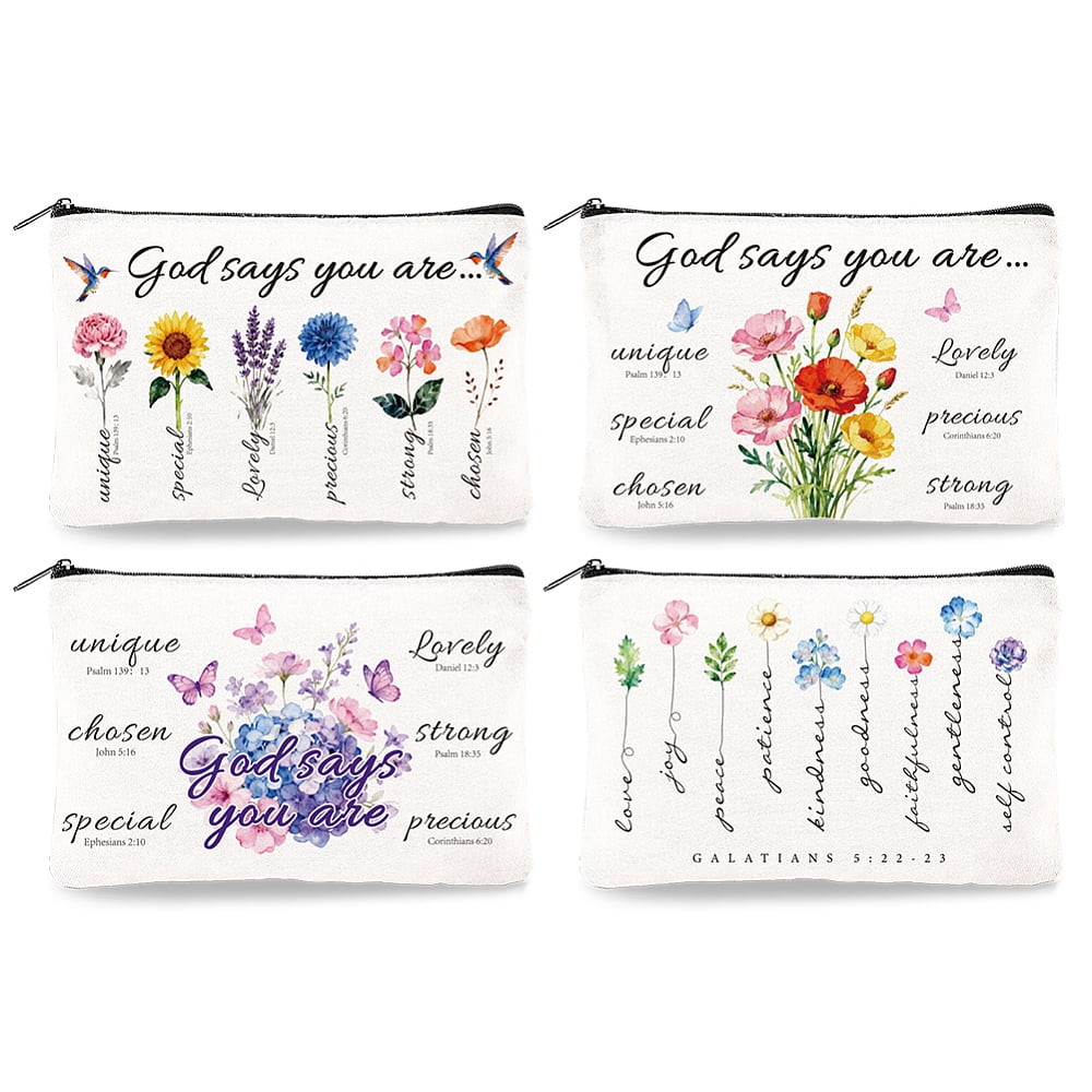4Pcs Polycotton Shoulder Bags Rectangle Flower 150x230mm 4pcs/set DIY ...