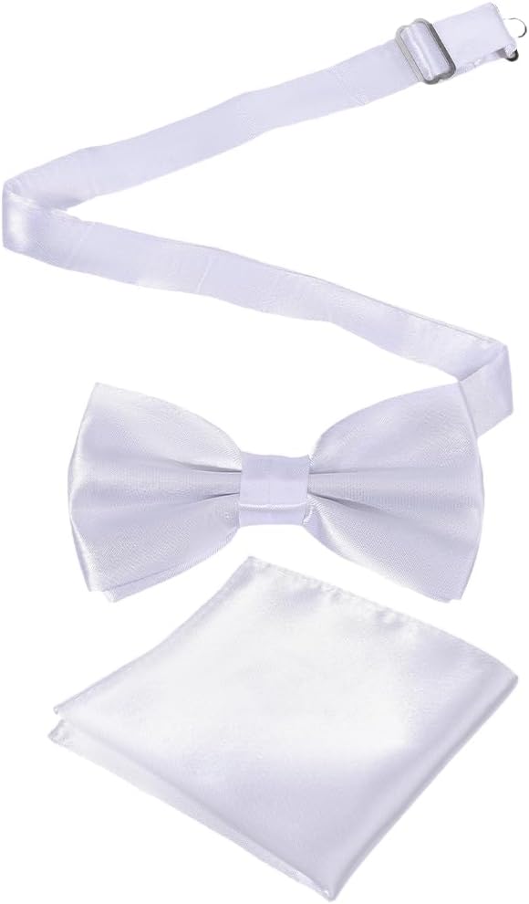 4Pcs Polyester Pocket Square Towel Accessories Bowknot Necktie Ties ...