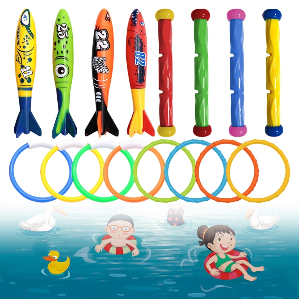 4Pcs Pool Games Sinking Toy Multicolor Pool Sinking Toys Creative Pool ...