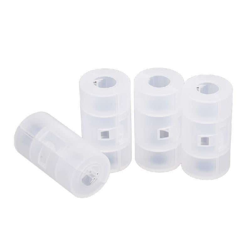 4Pcs Portable AA Battery Adapter Universal AA to Size C Battery Holder ...