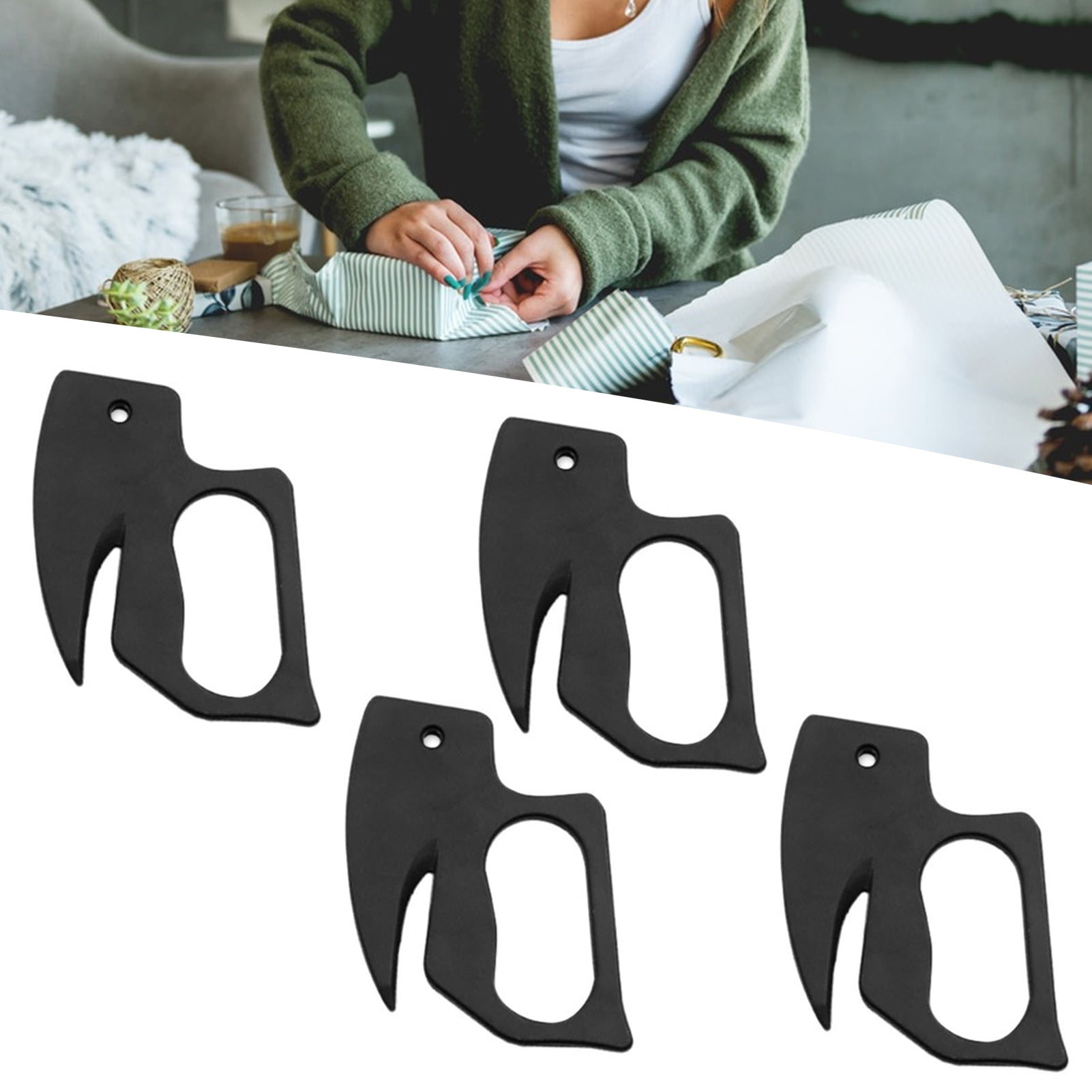 4Pcs Portable Letter Opener Safe Envelope Slitter Plastic Christmas ...