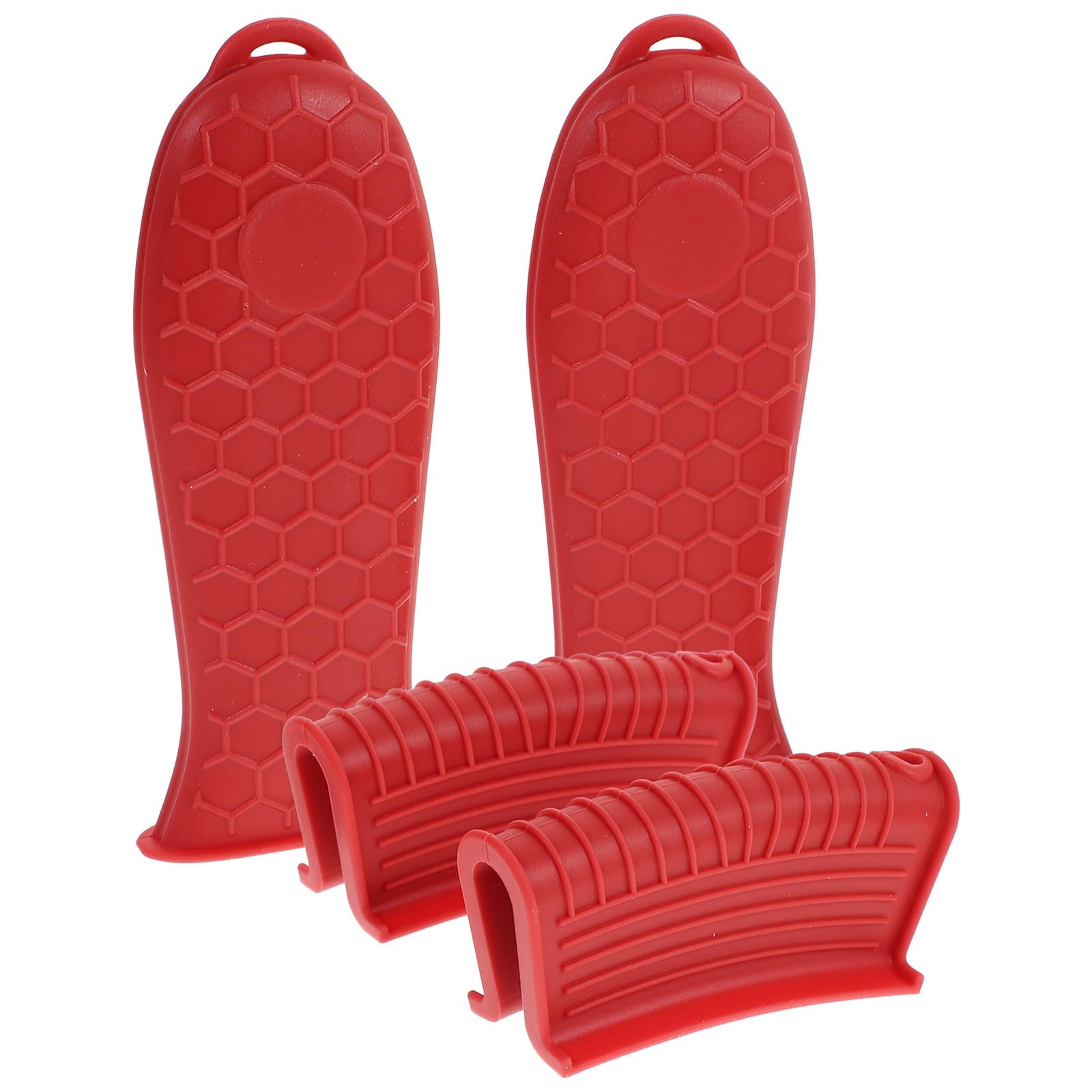 4Pcs Silicone Pot Handle Covers Pan Holder Sleeves Kitchen Cooking ...