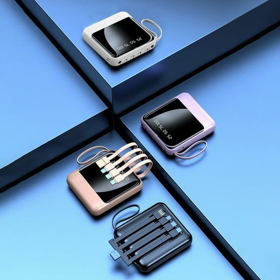 4Pcs Power Bank under $5! Kadlawus 20000mAh Power Bank, Self Wired Fast ...