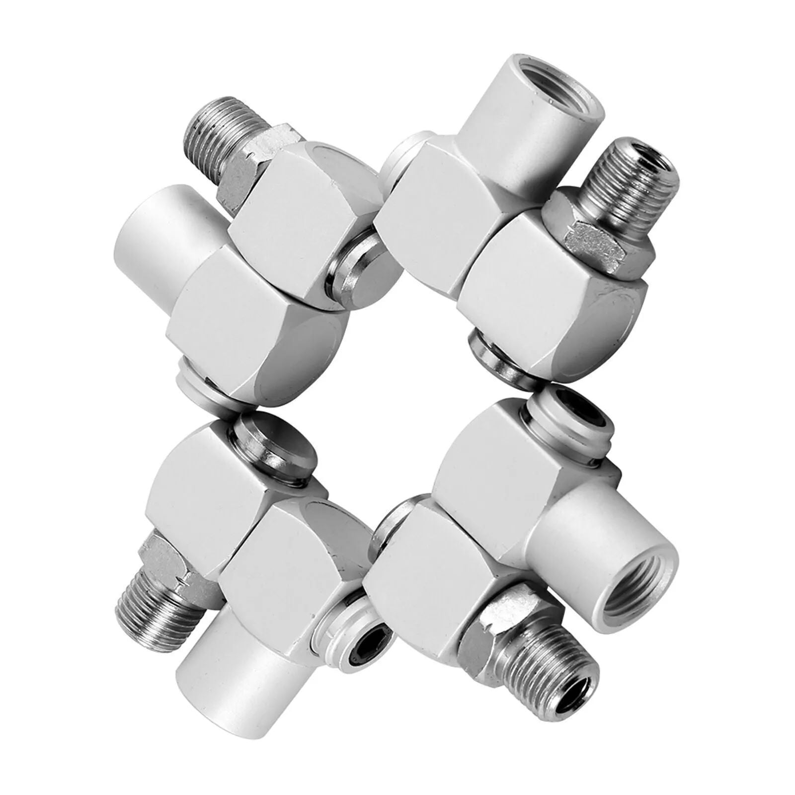 4Pcs Premium Aluminum Air Hose Adapter for Pneumatic Tools, Featuring ...