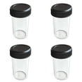 4Pcs Protective Case Microscope Accessories Plastic Vials with Caps ...