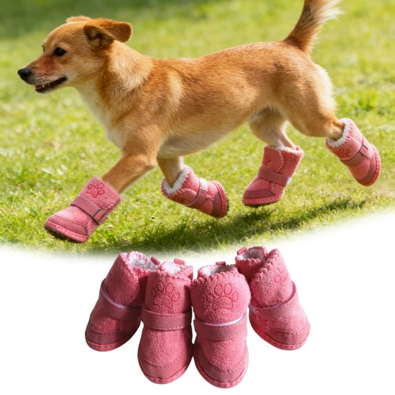4Pcs Protector Winter Boots For Small Cats Cozy Slip Shoes With Hook ...