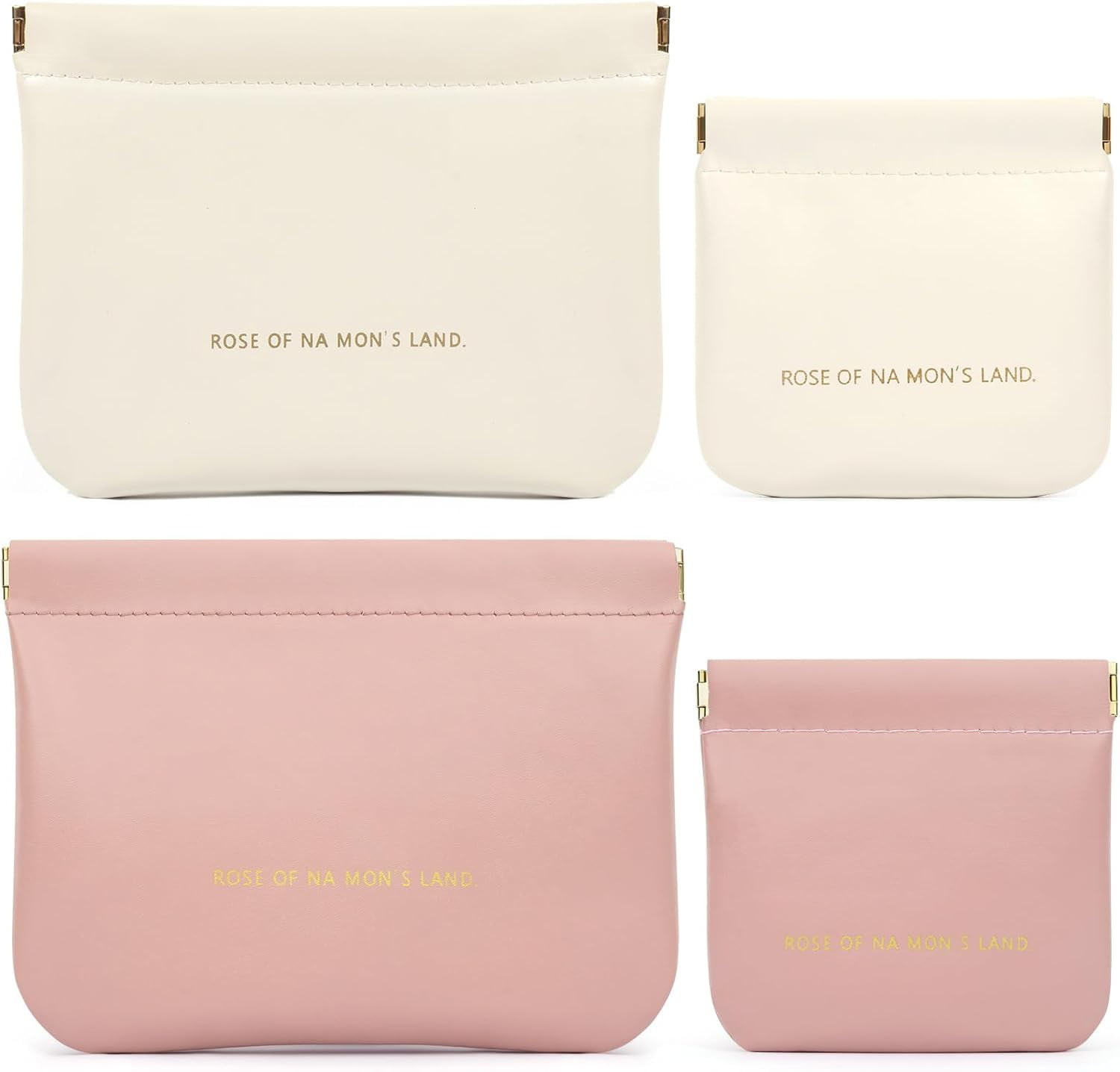 4Pcs Purse Pouches, Purse Mini Pocket Cosmetic Bags for Women Snap ...