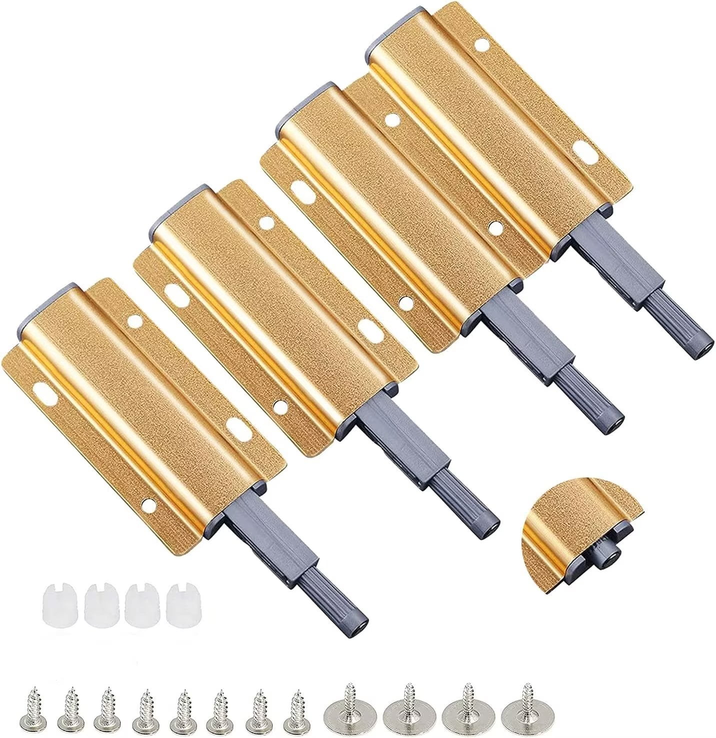 4Pcs Push to Open Magnet Push to Open Magnet Cupboard Door, Push Pull ...