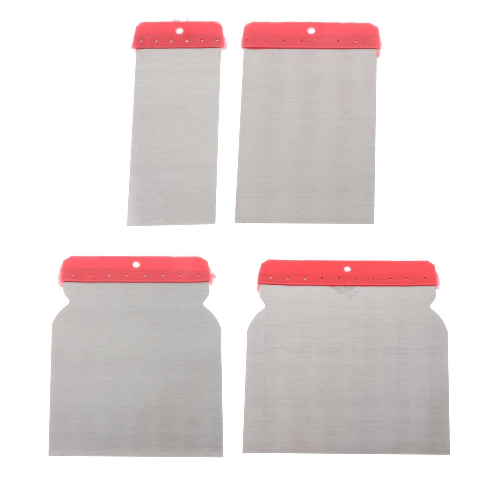 4Pcs Putty Knife Wall and Paint Scraper Applying Putty Plaster Cement ...