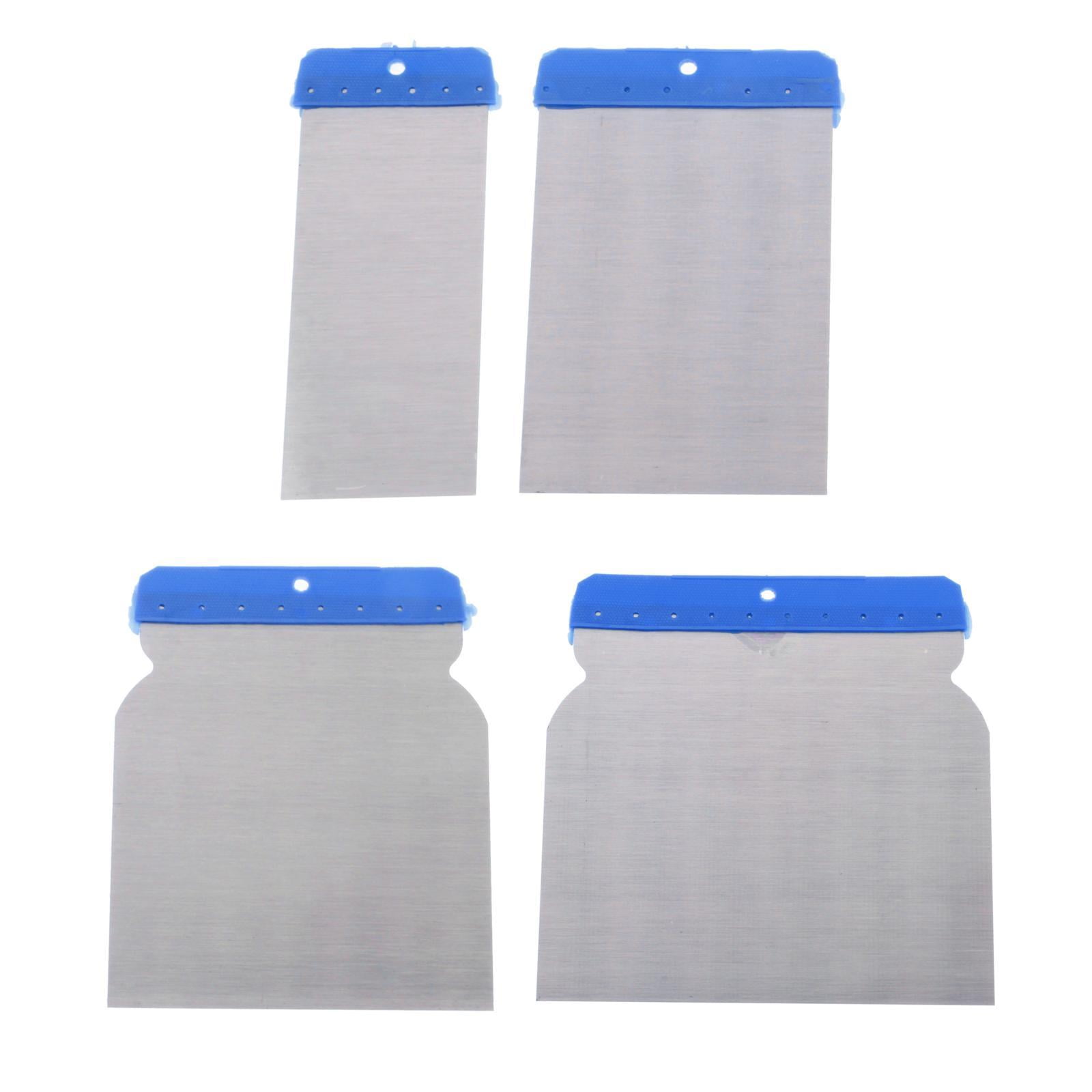 4Pcs Putty Paint Scraper Stainless Steel Removing Wallpaper Applying ...