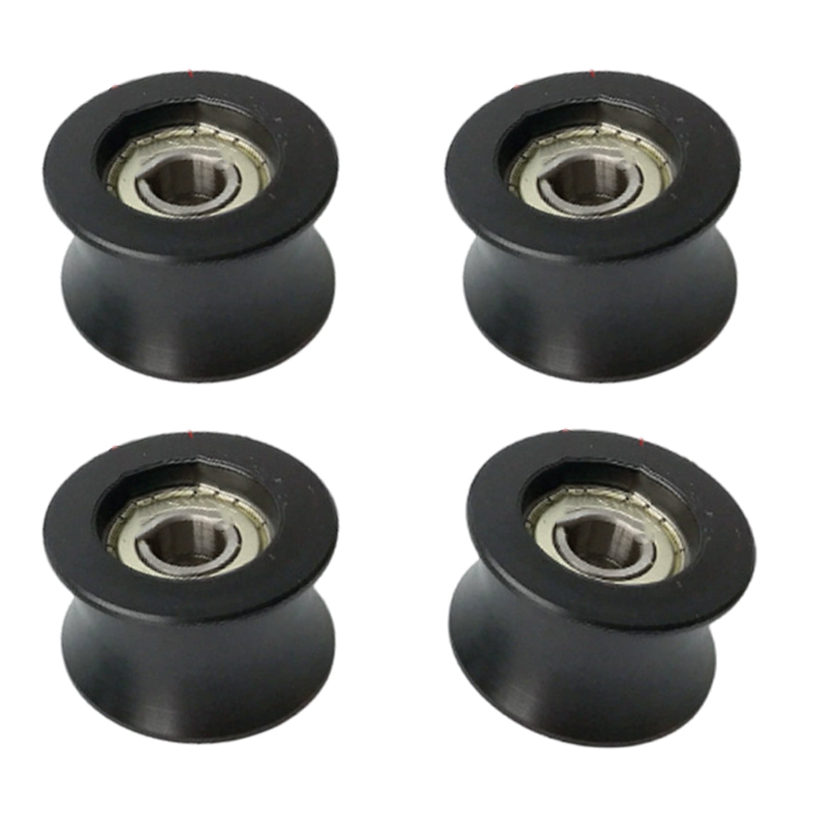 4Pcs Quiet Operate Pulley Wheels Round Type Fiiting Bearings For ...