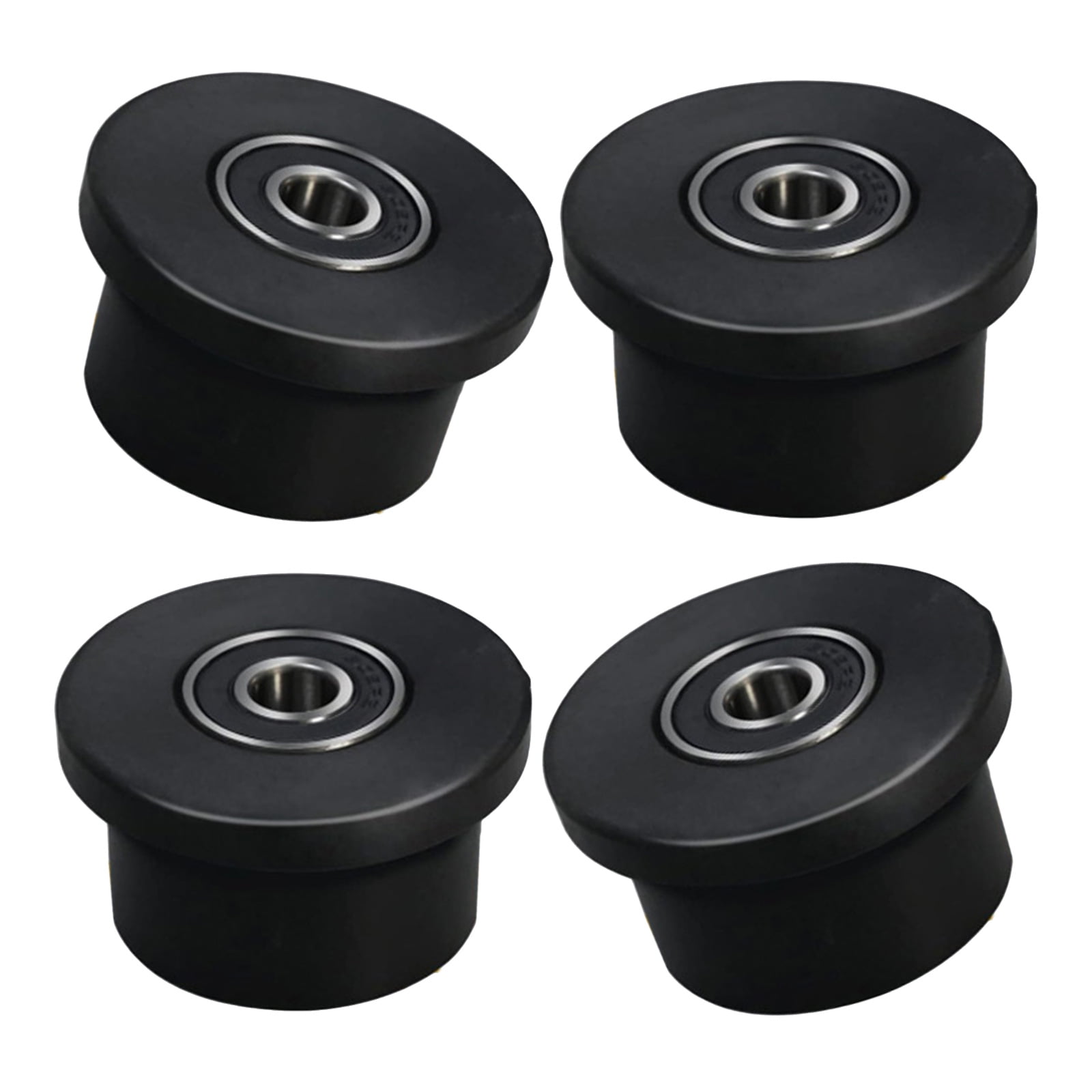 4Pcs Quiet Operate Pulley Wheels Round Type Fiiting Bearings For ...