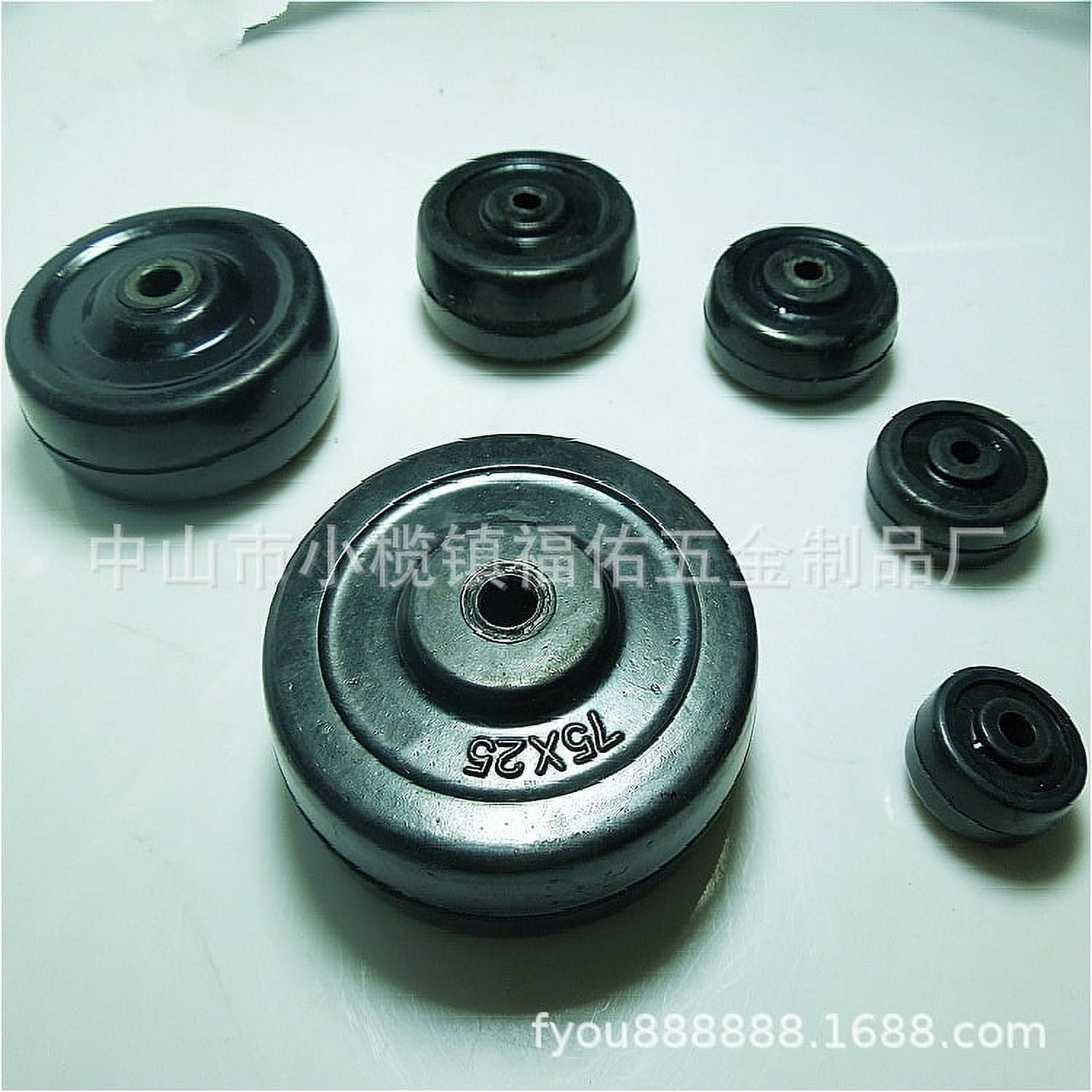 4Pcs Quiet Rubber Caster Wheels for Patio Heater and Storage Racks 3 ...