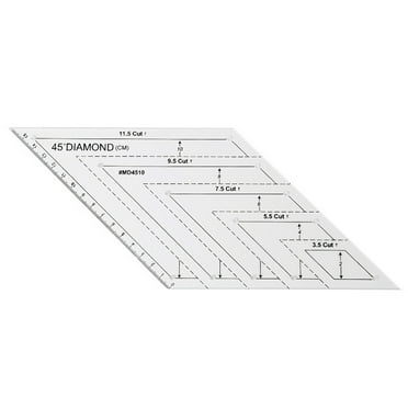 60 Degree Diamond Quilting Template Patchwork Ruler Durable for DIY ...
