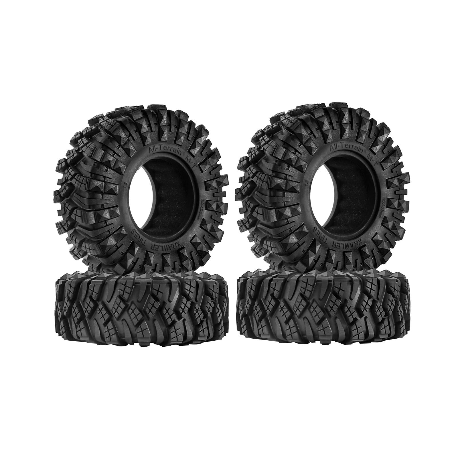 4Pcs RC Car Rubber Tires 1/10 Wheel Tyre for Axial SCX10 II III Model ...