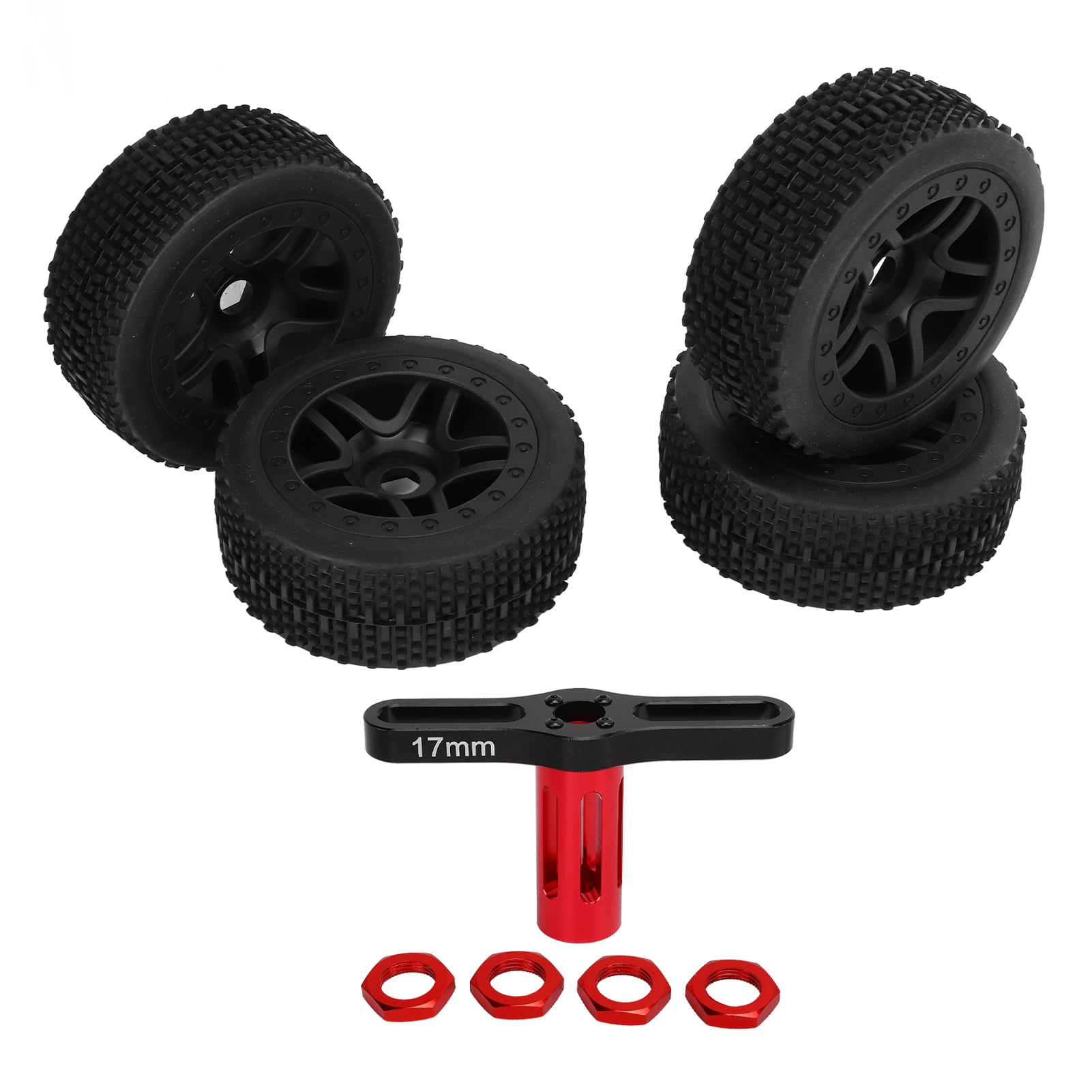 4Pcs RC Car Wheels and Tires for VS for Hong Nor X3E for HPI 1/8 RC Car ...