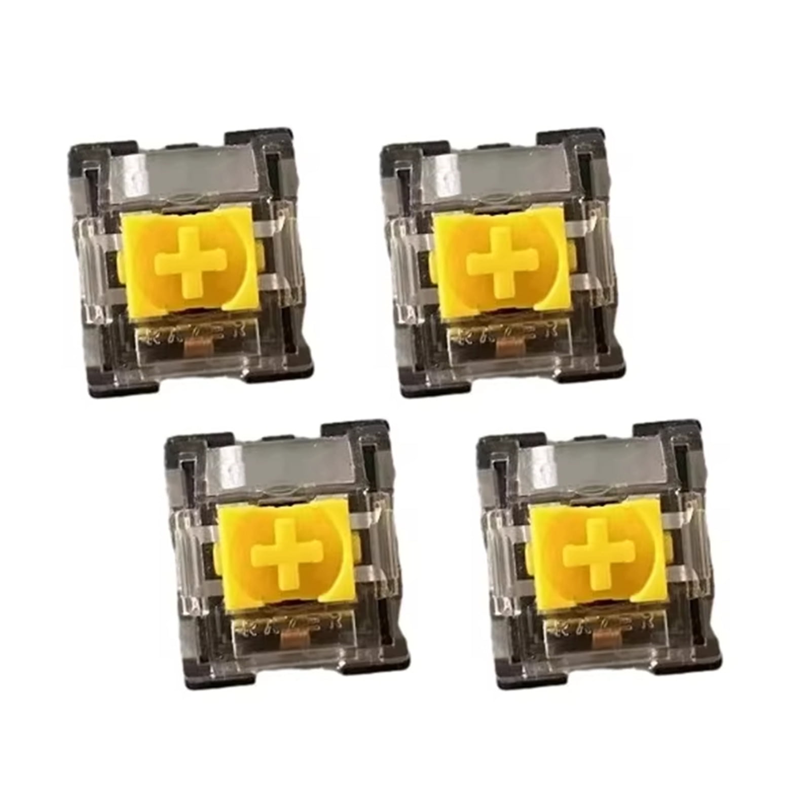 4Pcs RGBs Yellow Axises Switches for V3Pro Gaming Keyboards Crosses ...