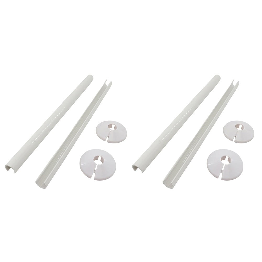 4Pcs Radiator Pipe Covers And Pipe Collars 15 X300Mm And 15Mm Pipe ...