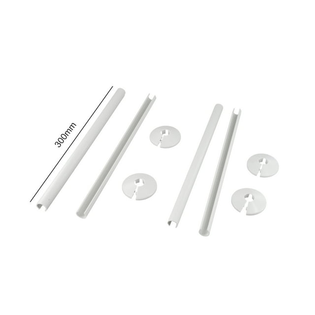 4Pcs Radiator Pipe Covers And Pipe Collars 15 X300mm And 15mm Pipe ...
