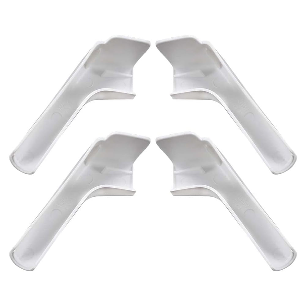 4Pcs Rain Gutter Spout Extensions Long Version Left And Right White For ...