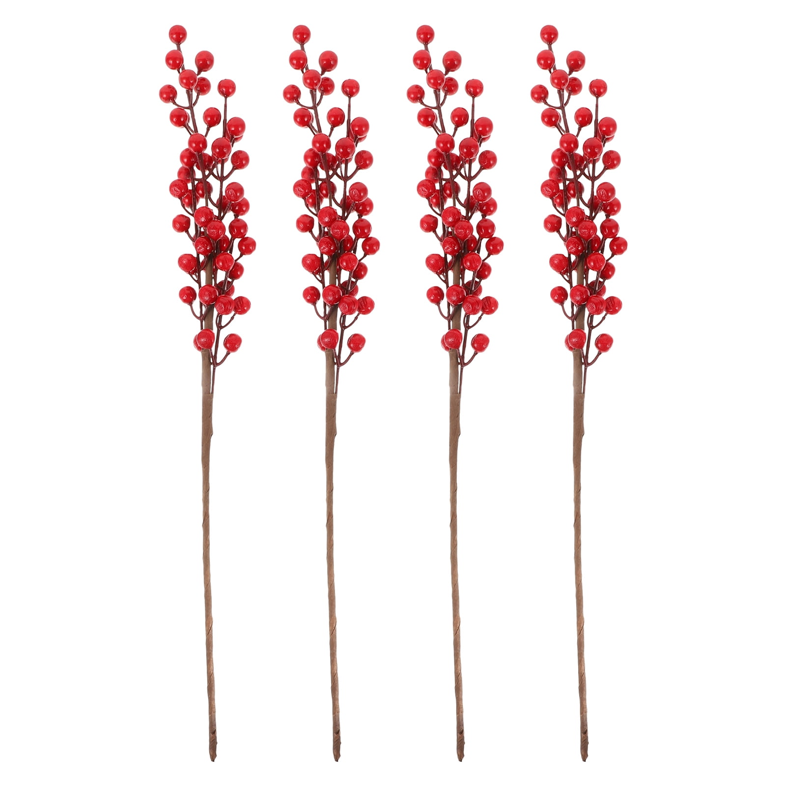 FRCOLOR 4Pcs Realistic Christmas Berry Branches for DIY Floral ...