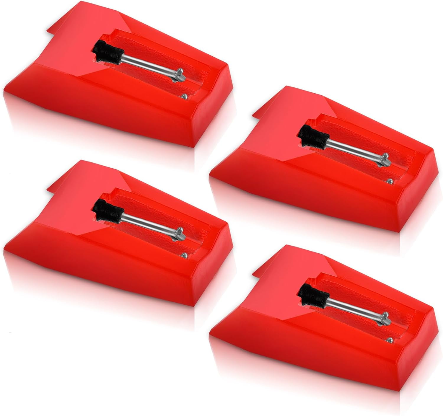 4Pcs Record Player Needle Sapphire Tipped Ceramic Replacement Needle ...