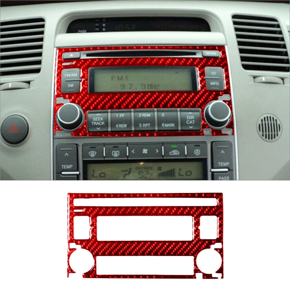 4Pcs Red Carbon Fiber Interior Door Pillar Cover Trim For Chevrolet ...