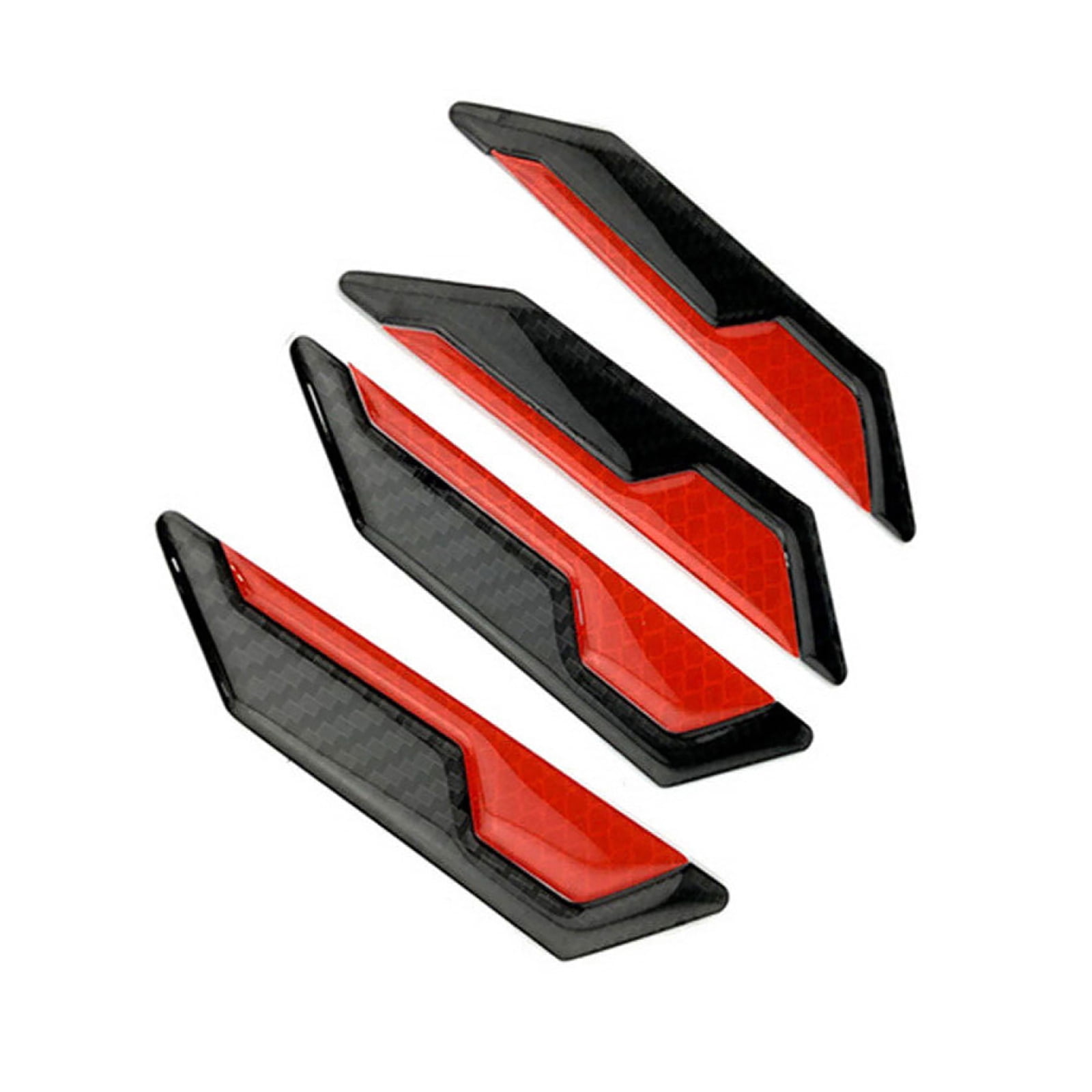 4Pcs Reflective Car Door Edge Guards 10.3x2.2cm, PVC & Reflective ...