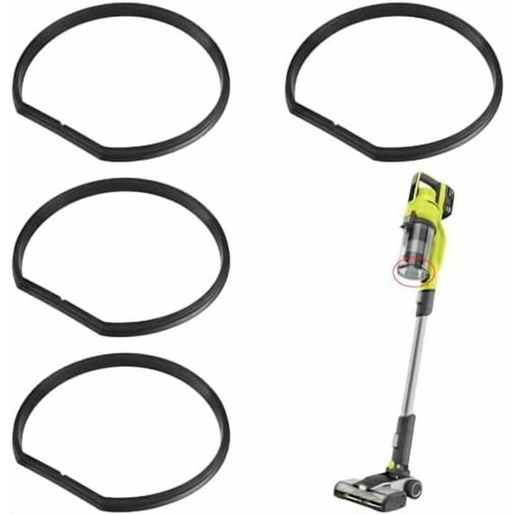 4Pcs Replacement Gasket for Ryobi 18v Stick Vacuum Dust Bin Lid PCL720 ...