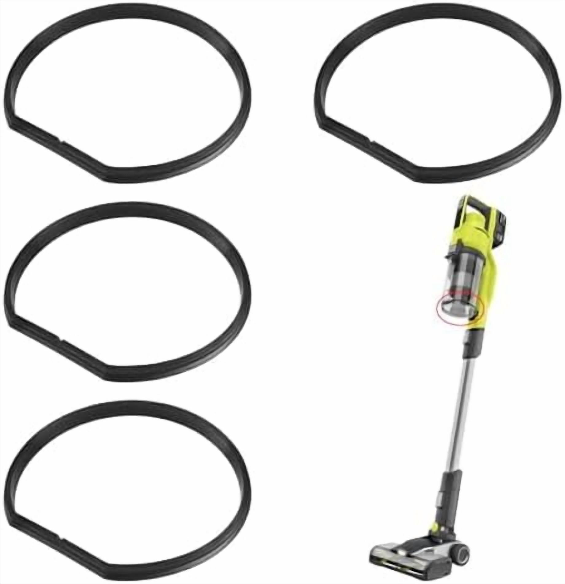 4Pcs Replacement Gasket for Ryobi 18v Stick Vacuum Dust Bin Lid PCL720 ...