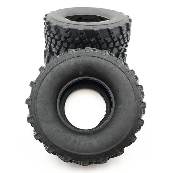 4Pcs Replacement Soft Rubber Wheel Tyres for WPL 1/16 RC Car Black, 7 * ...