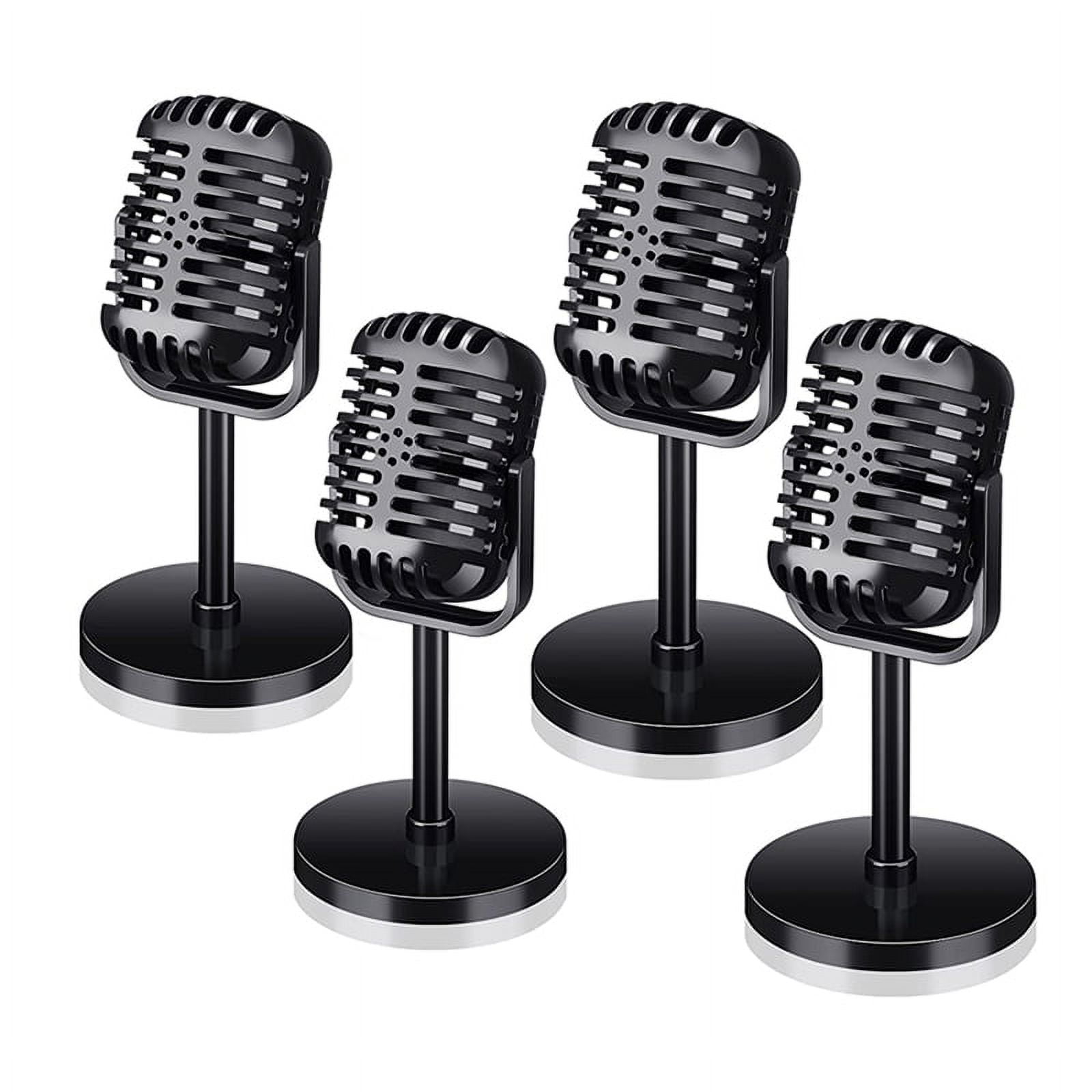 4Pcs Retro Microphone Props Model Vintage Microphone Antique Microphone ...