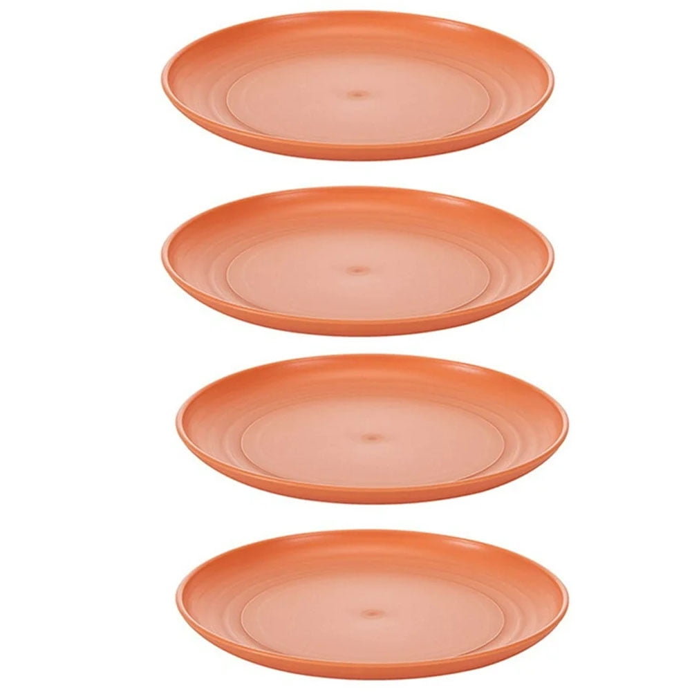 4Pcs Reusable Dinner Plates Alternative for Plastic Plates Microwave ...