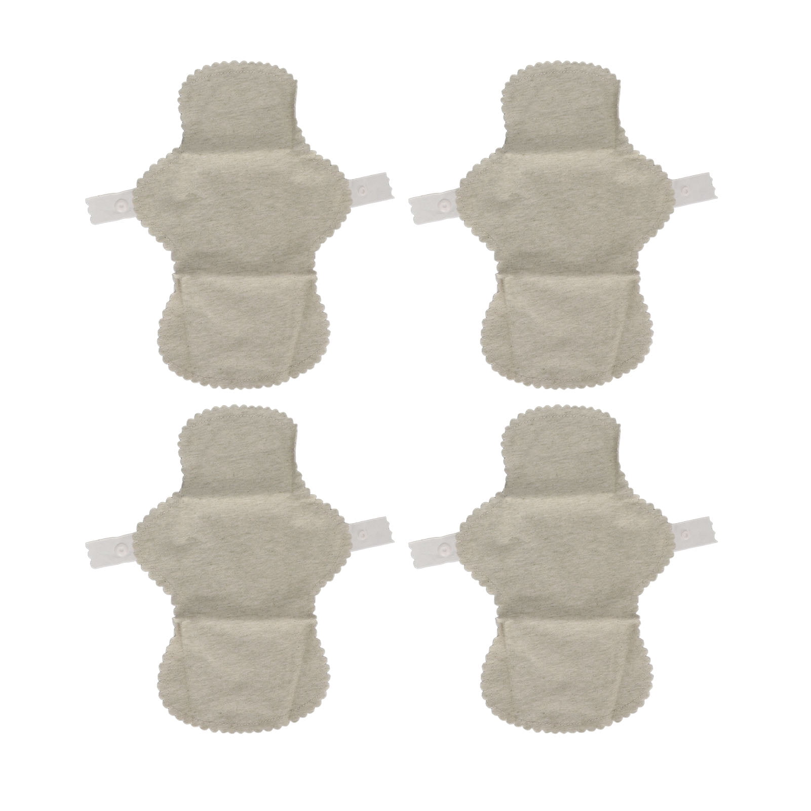 4Pcs Reusable Feminine Pads Washable Cotton Leak Proof Breathable Skin ...