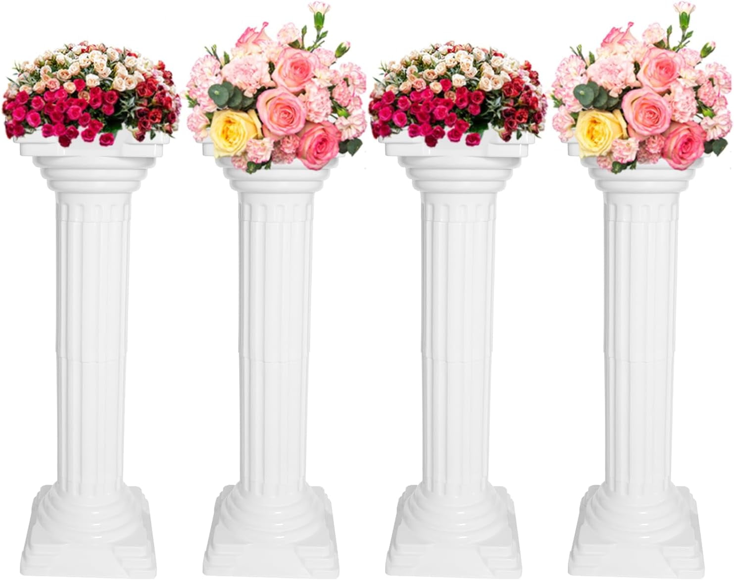 4Pcs Roman Column Set, Roman Columns and Pillars, Columns Pedestals ...