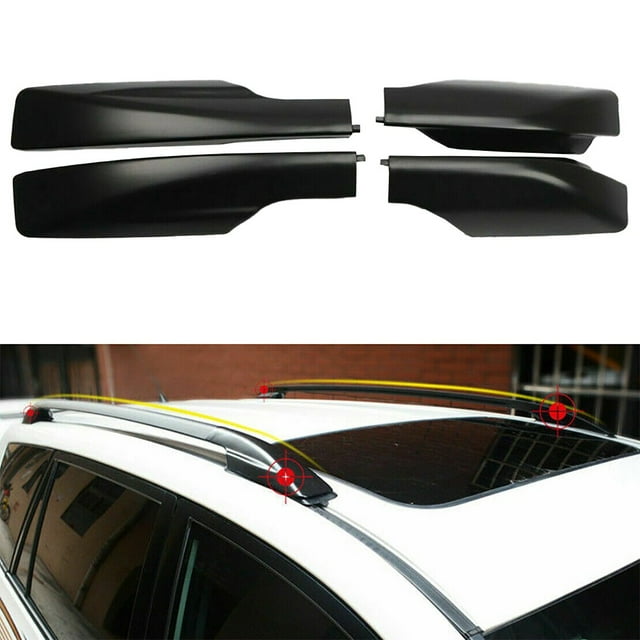 4Pcs Roof Rack Cover Rail End Shell For Toyota For RAV4 2.4L 2.5L 3.5L ...