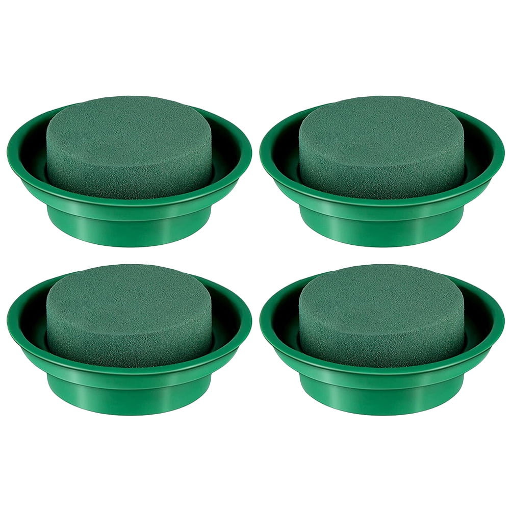 4Pcs Round Floral Accessories Flower Bases DIY Flower Arrangement Mud ...