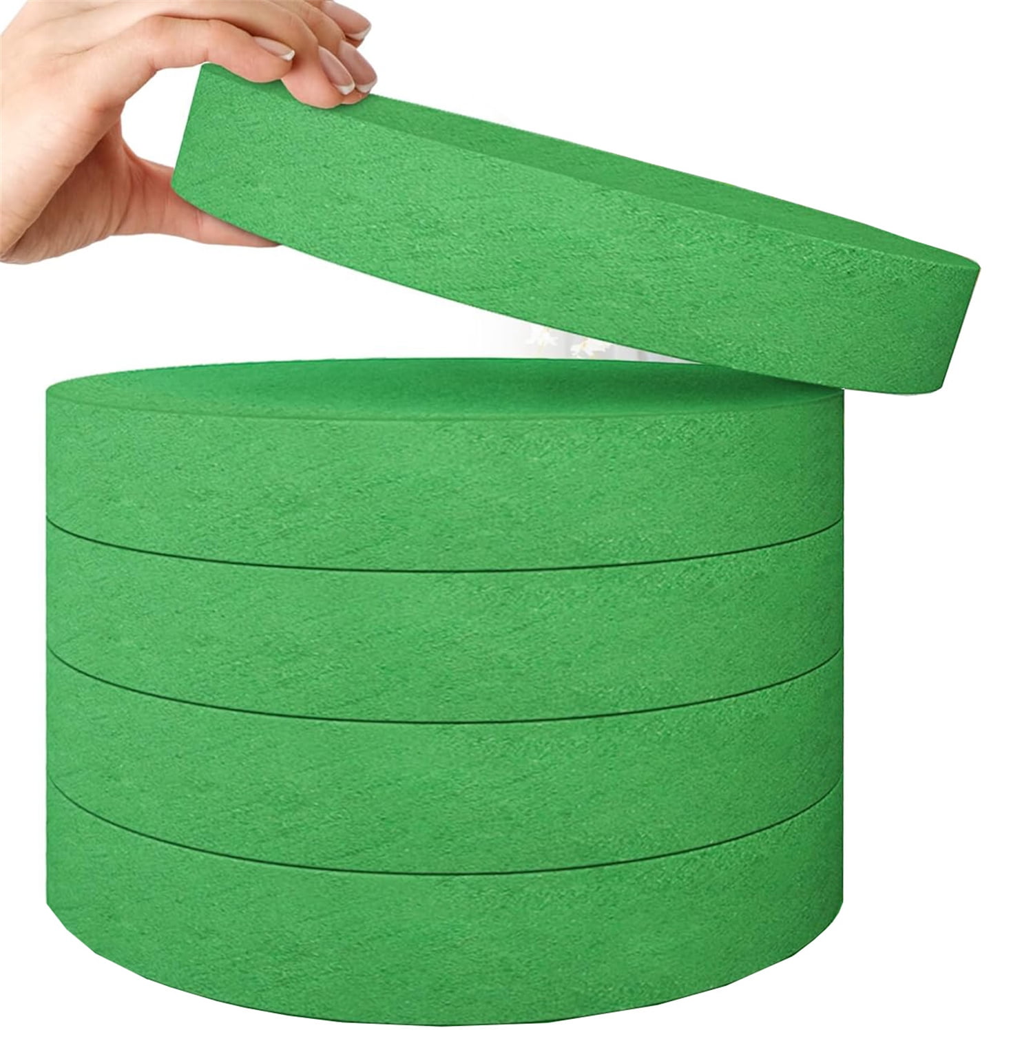 4Pcs Round Floral Foam,Bexikou 7.87"DIY Round Floral Foam Wet Brick ...