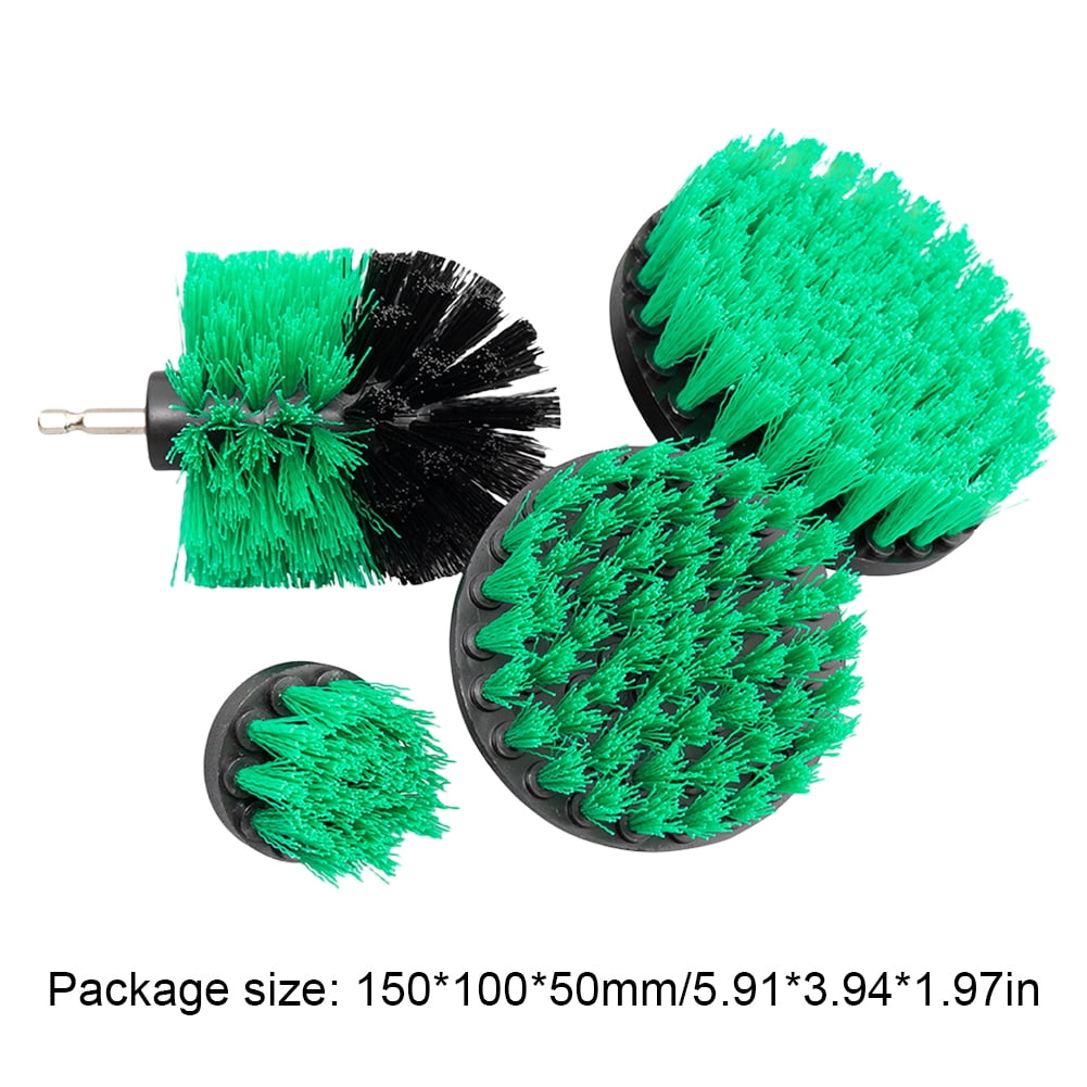 4Pcs Round Full Electric Bristle Drill Brush Rotary Cleaning Tool Set ...