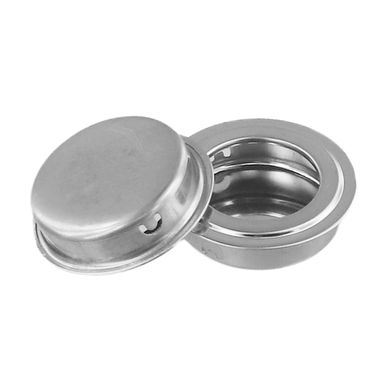 4Pcs Round Recessed Door Handle Invisible Finger Pull Stainless Steel ...