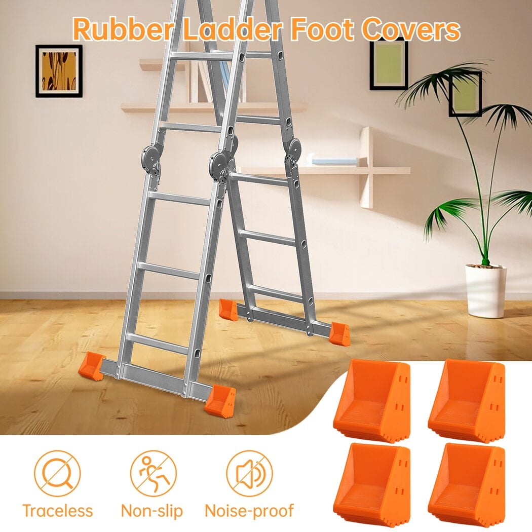 4Pcs Rubber Ladder Feet, Non-Slip Ladder Foot Protective Covers ...