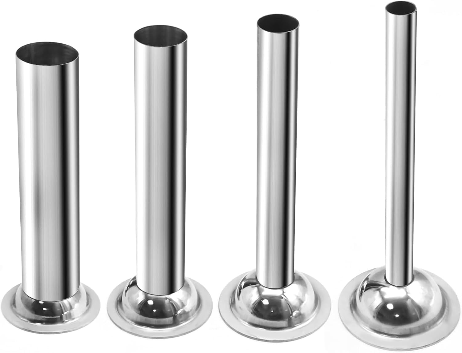 4Pcs Sausage Stuffing Tubes Stuffing Nozzles Stainless Steel Sausage ...