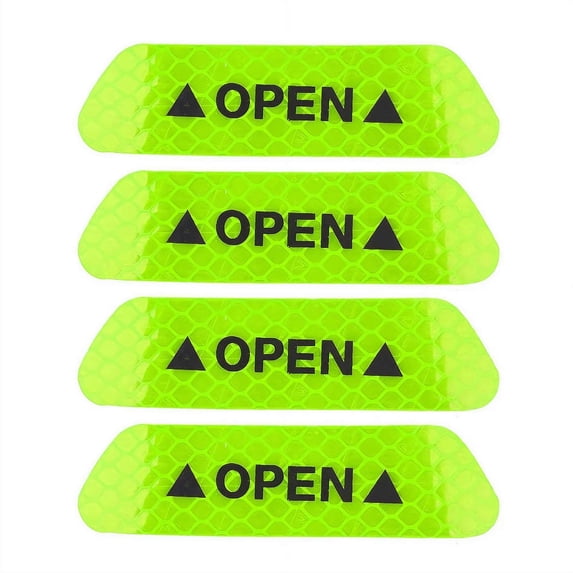 4Pcs Self-Adhesive Reflective Stickers Waterproof PET Decals for Car ...