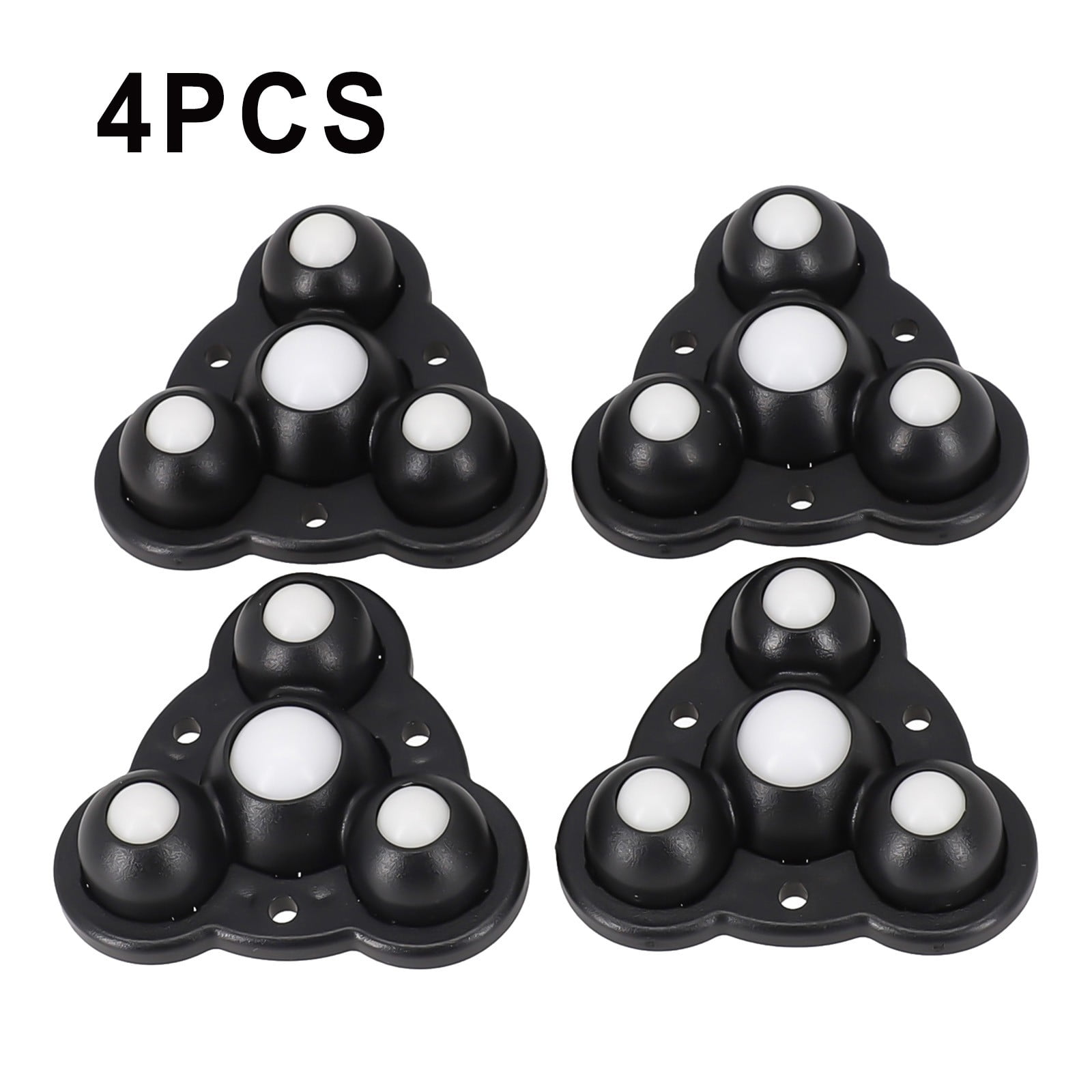 4Pcs Self Adhesive Type Mute Ball Universal Wheel 4 Beads Furniture ...
