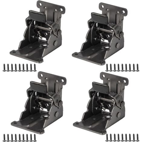 4Pcs Self-Locking Folding Hinge Table Leg Folding Hinge 0-90 Degree ...