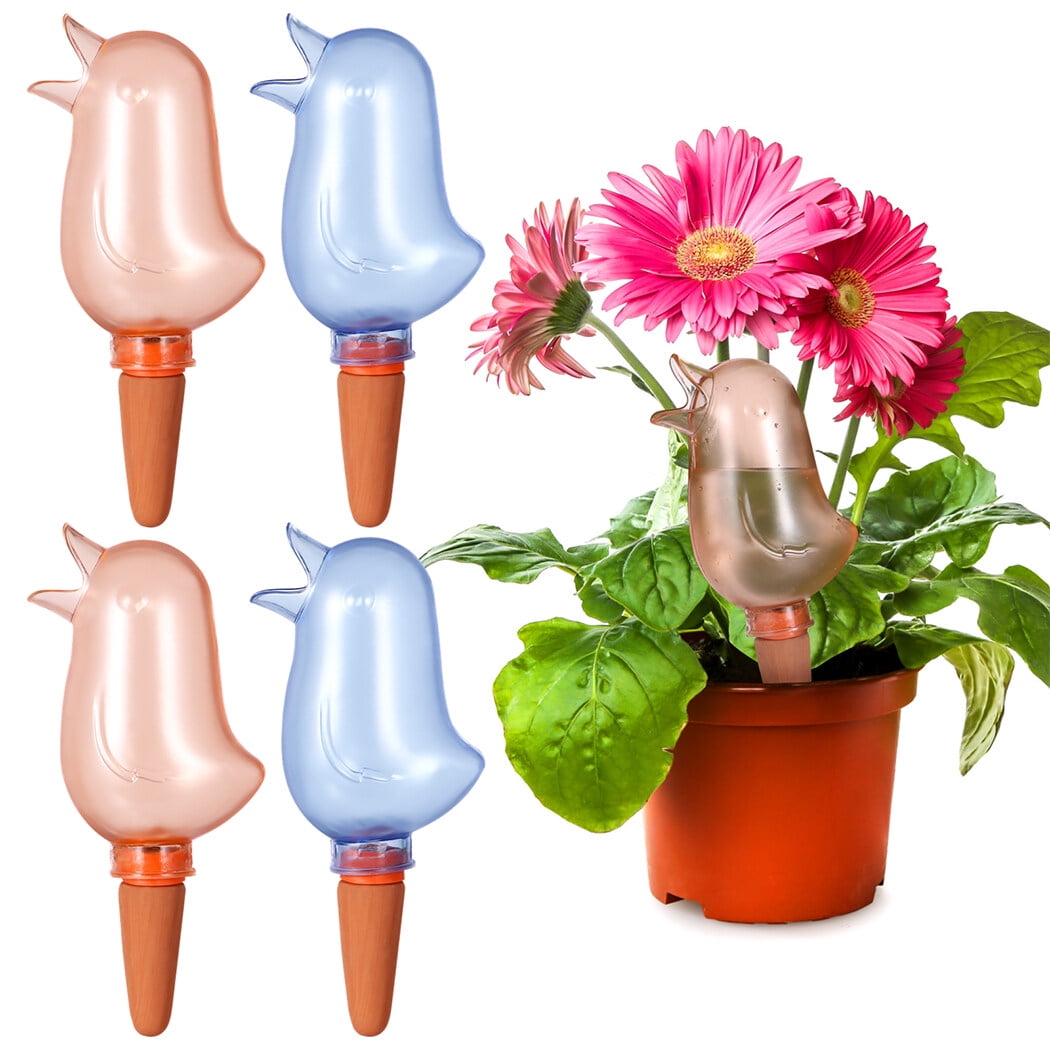 4Pcs Self-Watering Spikes, Bird-Shaped Automatic Watering Devices ...