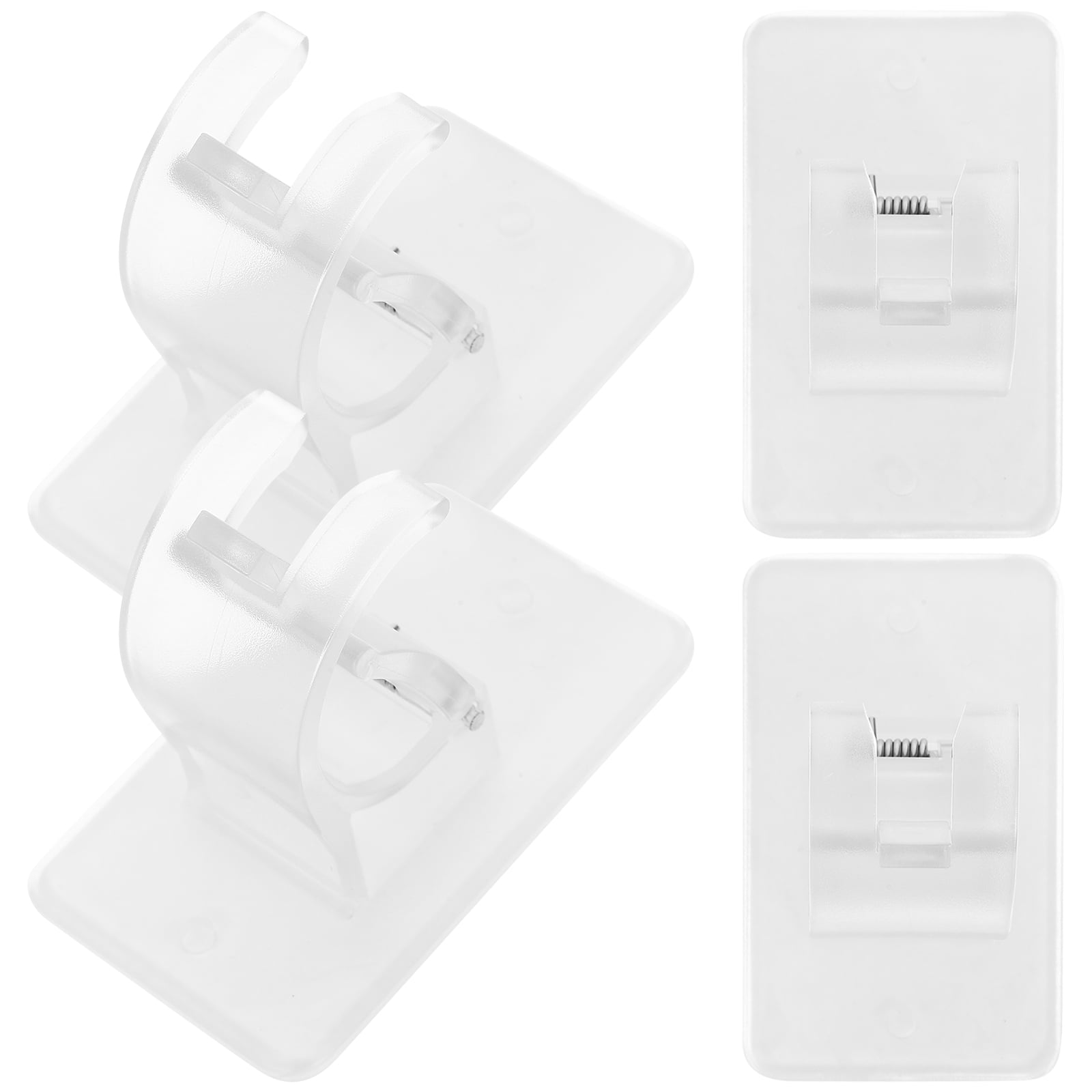 Raindrops Adhesive Curtain Rod Holder Curtain Rod Brackets Transparent ...