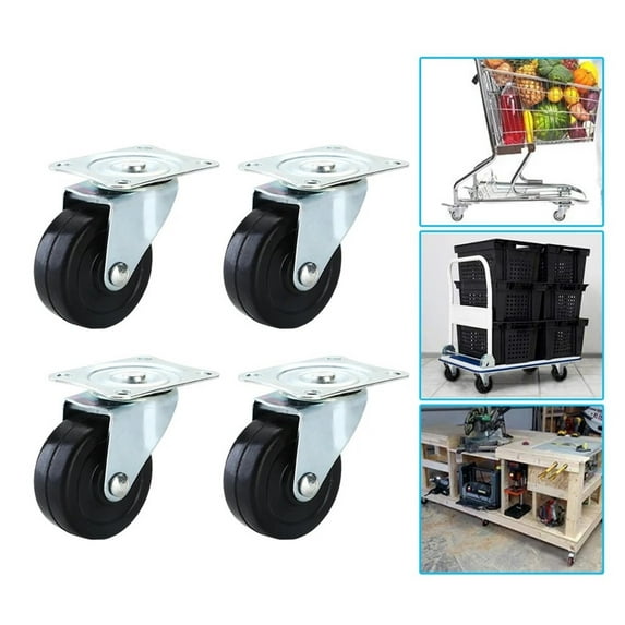 4Pcs/Set 1.5/2 Inches Light Industrial Swivel Casters For Platform ...